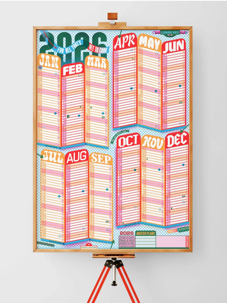 2026 Wall Planner – Luna & Curious