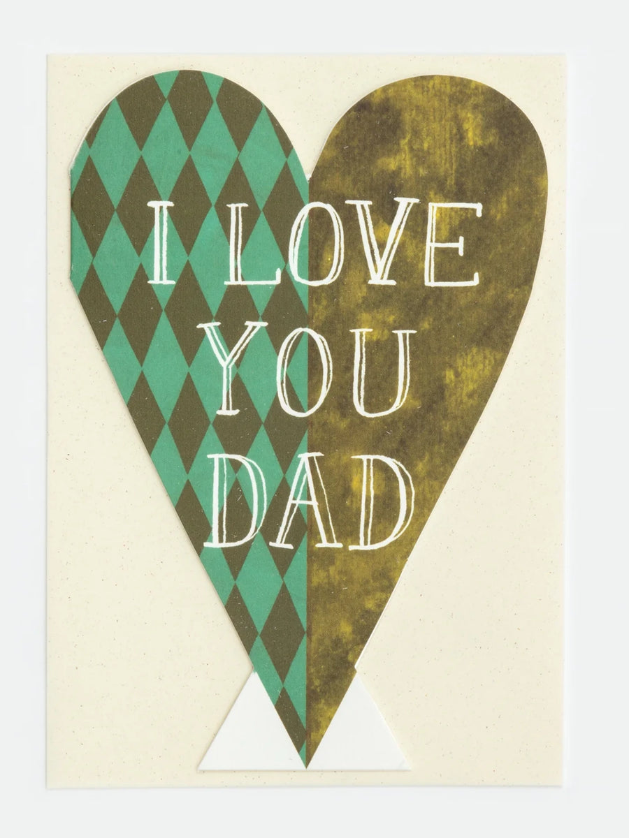 I Love You Dad Heart Card – Luna & Curious