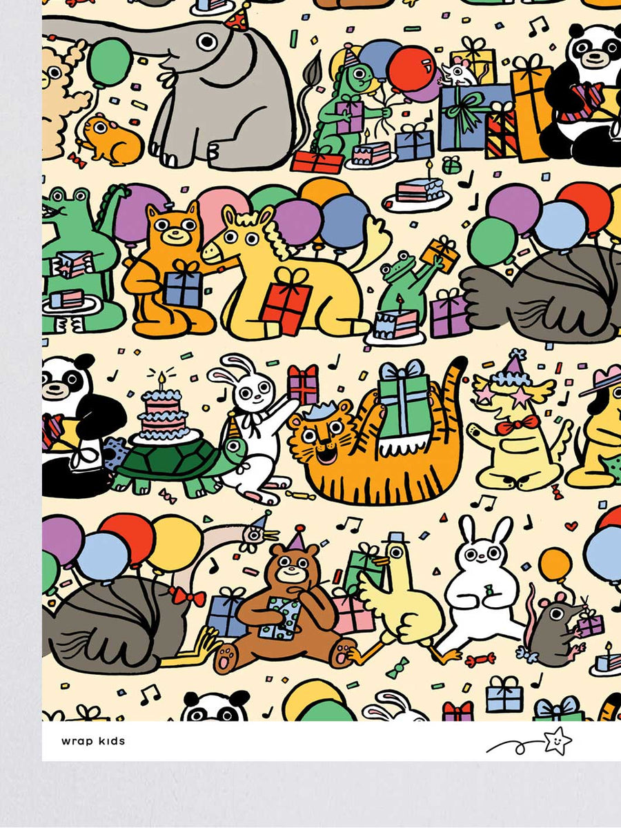 Pass the Parcel Wrapping Paper – Luna & Curious