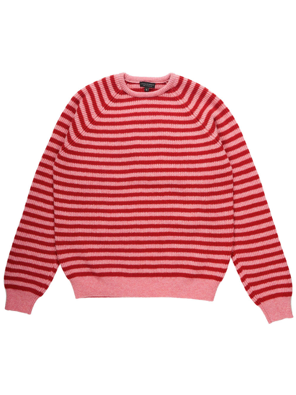 Pink & Red Stripe Rib Knit Jumper – Luna & Curious